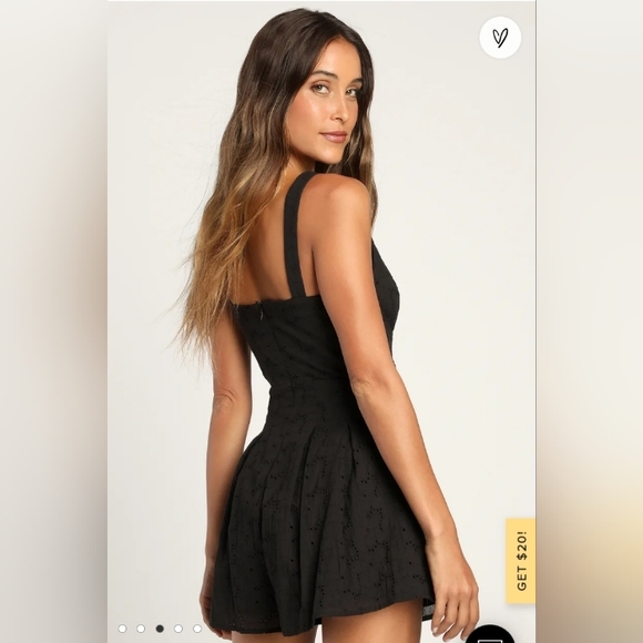 Lulus | Pants & Jumpsuits | Lulus Chic Selection Black Cotton Eyelet ...